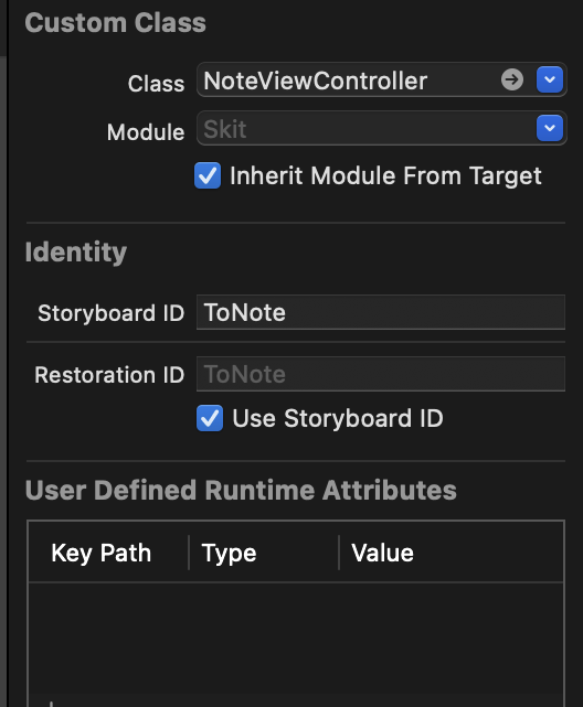 すべての紐付けが「this class is not key value coding-compliant for the key 」のエラー