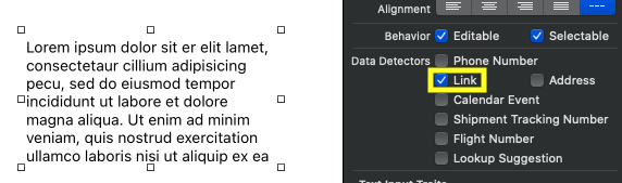 【Swift】textviewにURLを入力すると文字列判定せず、タップできるリンク化したい