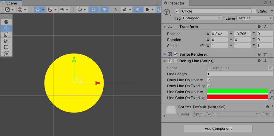 Debug.DrawLineメソッドについて