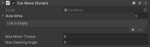 UnityでWheelColliderのコンポーネントが表示されないです | teratail