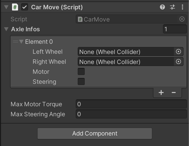 UnityでWheelColliderのコンポーネントが表示されないです | teratail