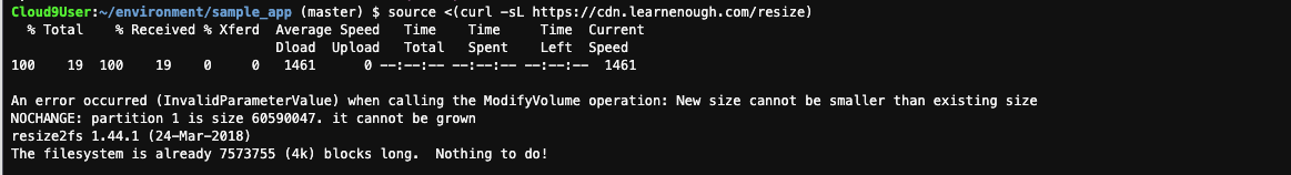 AWS Cloud9 EC2 ボリューム不足が解消されない（無料版使用中） | teratail