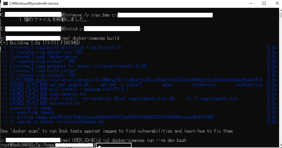 コマンドプロンプトにおけるDockerのコマンド実行に関して | teratail