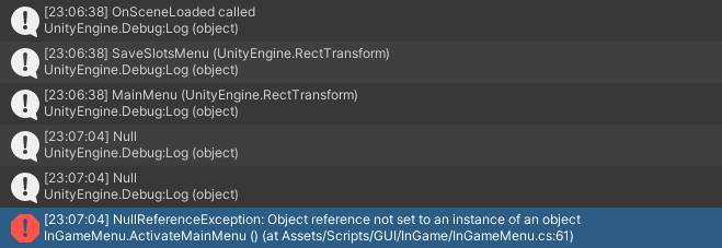 serializefieldでインスペクタから設定したものがnullになる