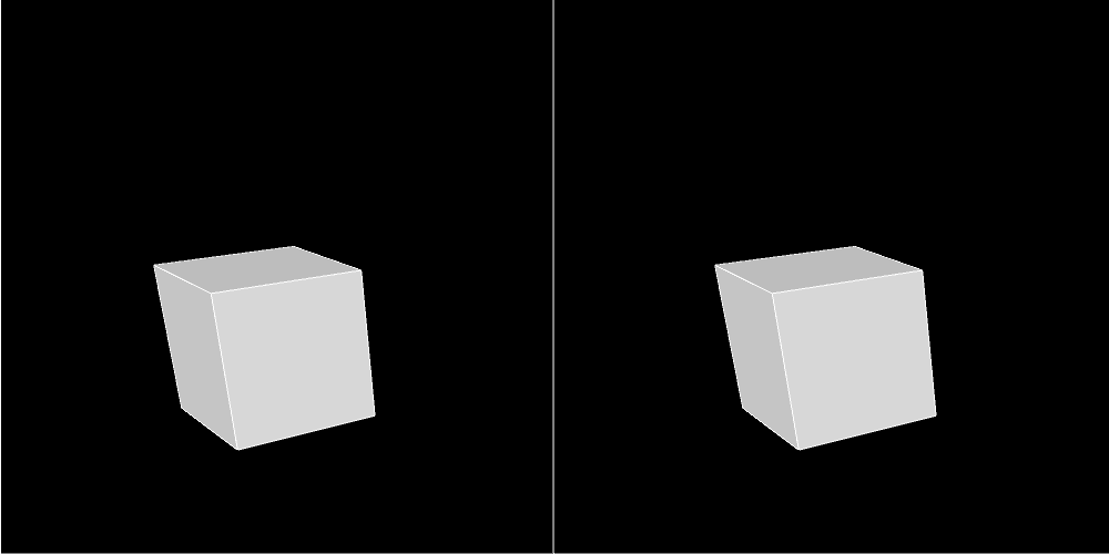 Processingの画面を2つに分割し同じものを描画(P3Dを用いる) | teratail