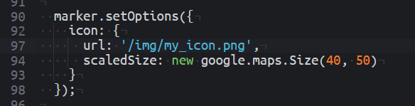 GoogleMapのピンを変更したい | teratail